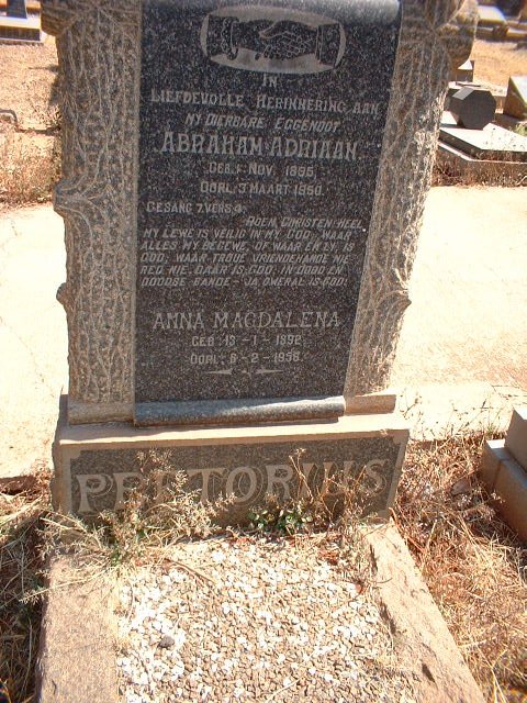 Die Pretoriusfamilie webblad