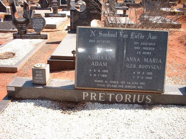 Die Pretoriusfamilie webblad