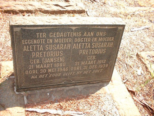 Die Pretoriusfamilie webblad