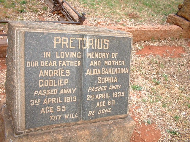 Die Pretoriusfamilie webblad