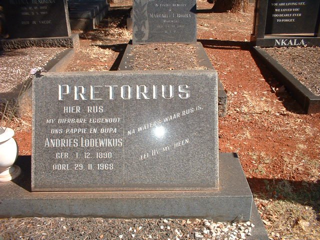 Die Pretoriusfamilie webblad