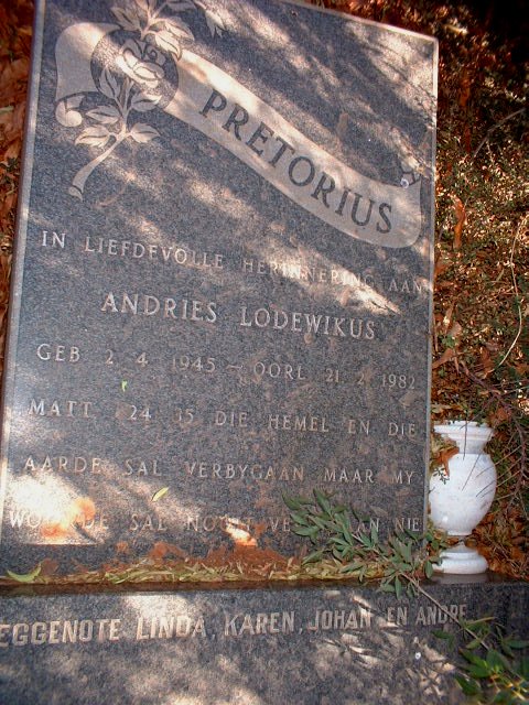 Die Pretoriusfamilie webblad