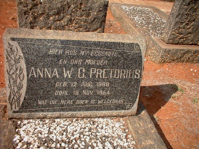 Die Pretoriusfamilie webblad