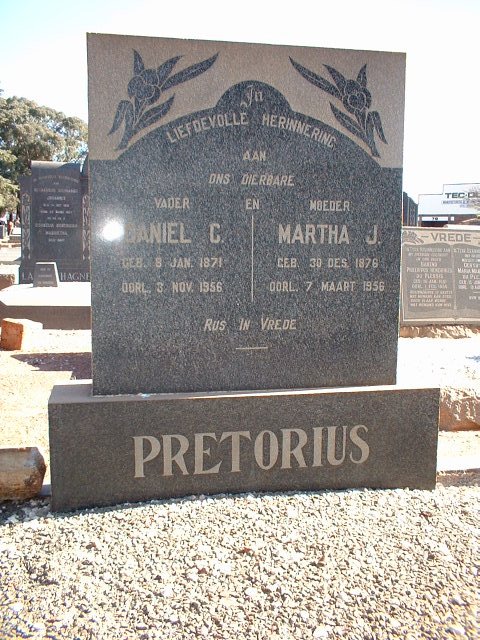 Die Pretoriusfamilie webblad