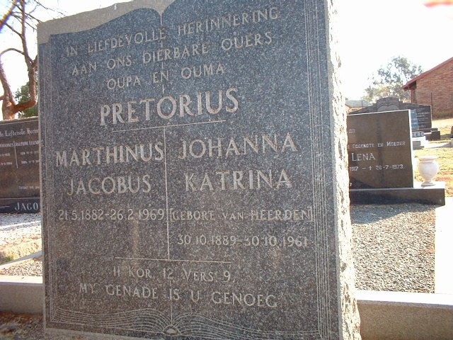 Die Pretoriusfamilie webblad